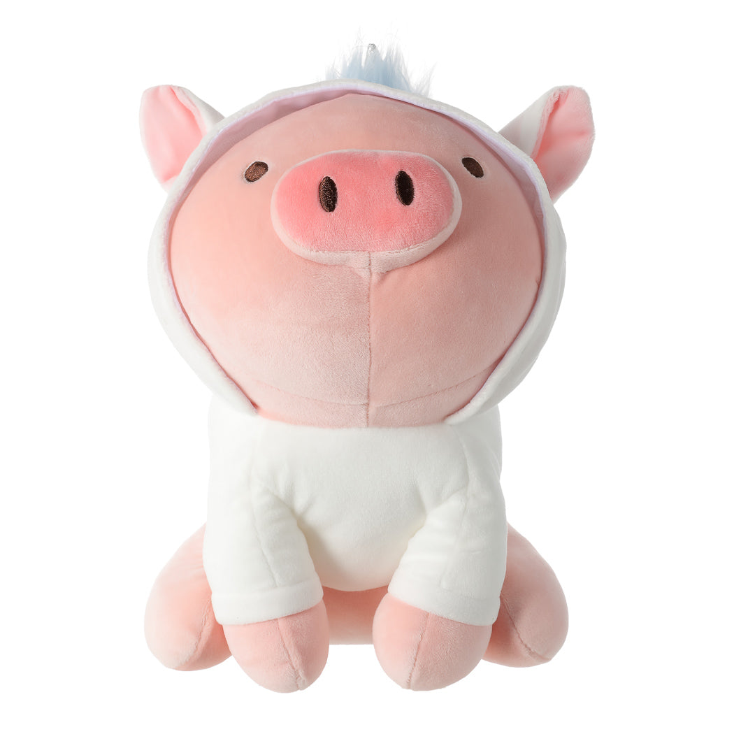 Peluche de cerdito sentado con gorro de Unicornio – Miniso El Salvador